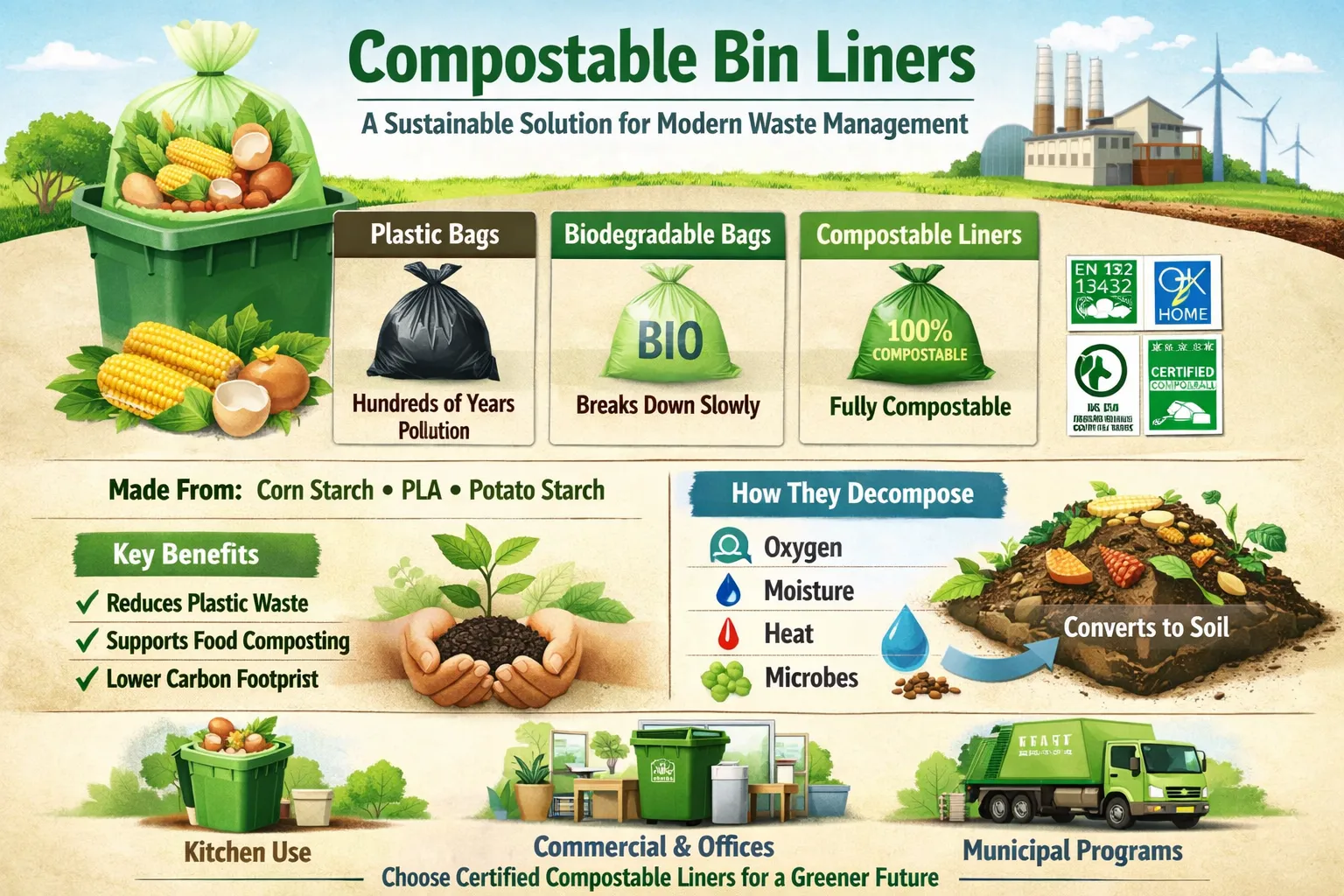 Compostable Bin Liners: A Sustainable Solution for Modern Waste ...